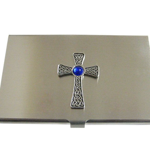 Kiola Designs | Accessories | Large Celtic Cross With Blue Business ...